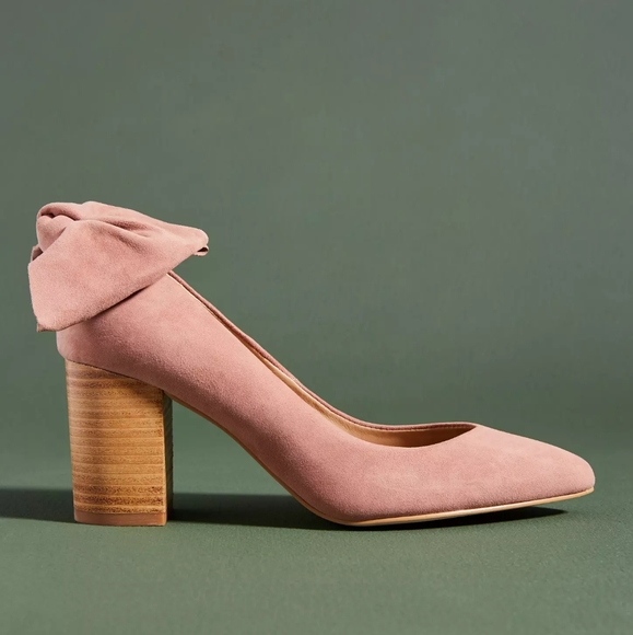 Anthropologie | Shoes | Htf Anthropologie Bowtied Heels | Poshmark